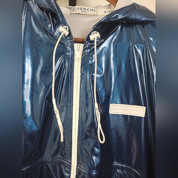 Givenchy | Jackets & Coats | Givenchy Blue With Glossy Finish 3 Ave ...